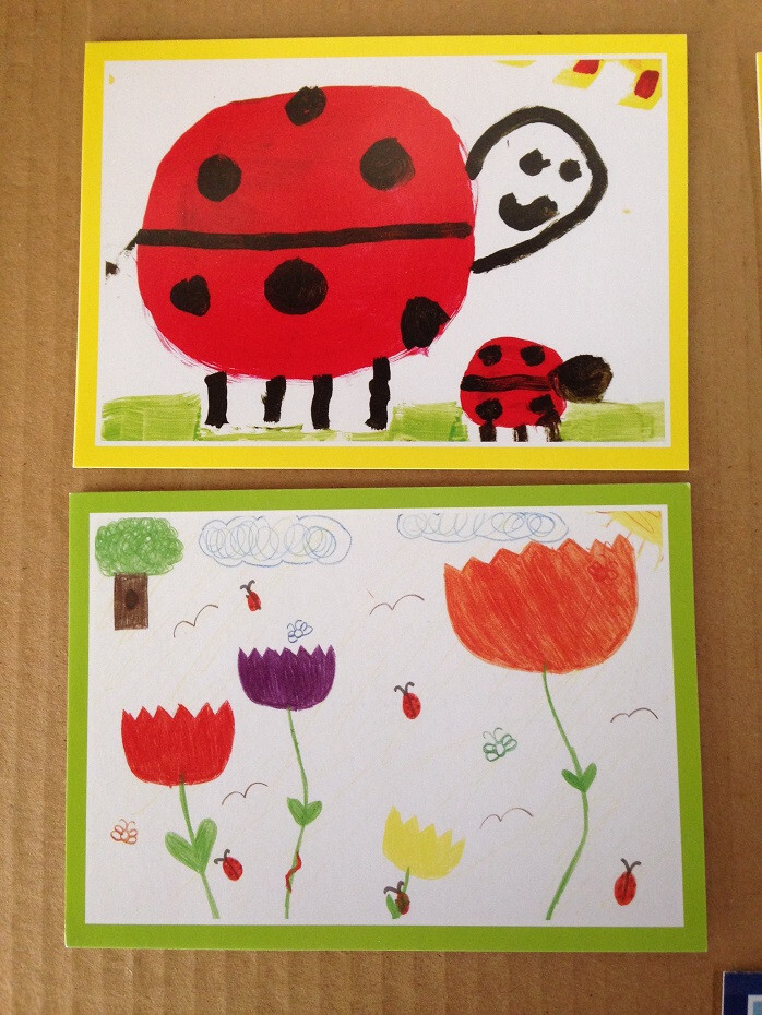 Lot of 10 Blank Note Cards w/ Envelopes Children's Art Project | eBay