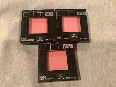 3 Brand New Maybelline New York Fit Me! Blush 45 Plum | eBay