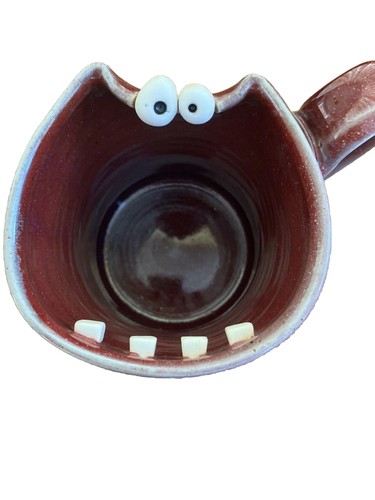 Clay Monster Art Pottery Mug - 4 Teeth Hand Made 2018 | eBay