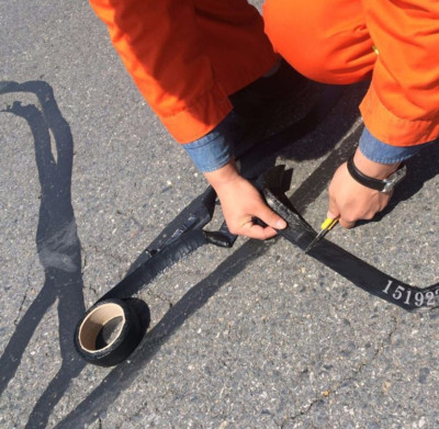 10m*50mm Overbanding Tape Asphalt Jointing WIDE Tarmac 10M Self ...