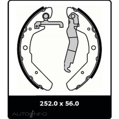 New PROTEX Brake Shoes - Rear For Volkswagen Transporter 1982-1992 ...