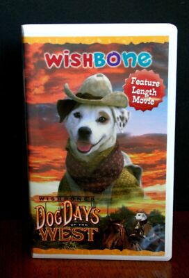 1998 WISHBONE VHS Tape Wishbone's Dog Days of the West White Clamshell ...