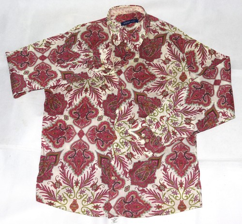 Georg Roth Los Angeles Men's Long Sleeve Button Front Paisley Shirt ...