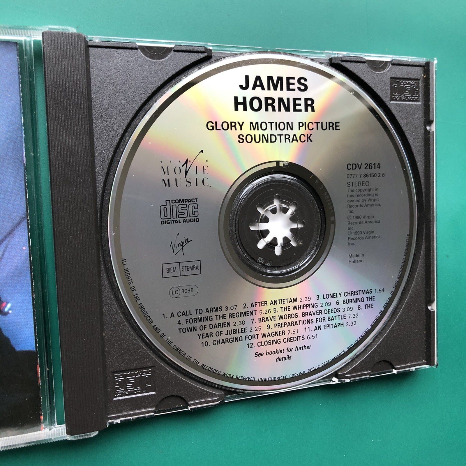 James Horner - Glory Original Motion Picture Soundtrack CD for sale ...