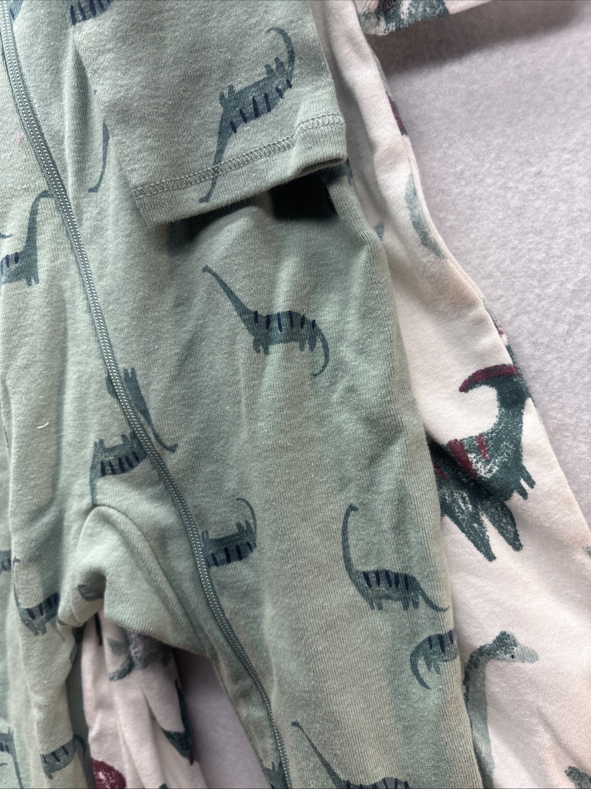 Baby Carter’s 2 Pack Zippered Sleepers Green Dinosaur Size 9mo | eBay