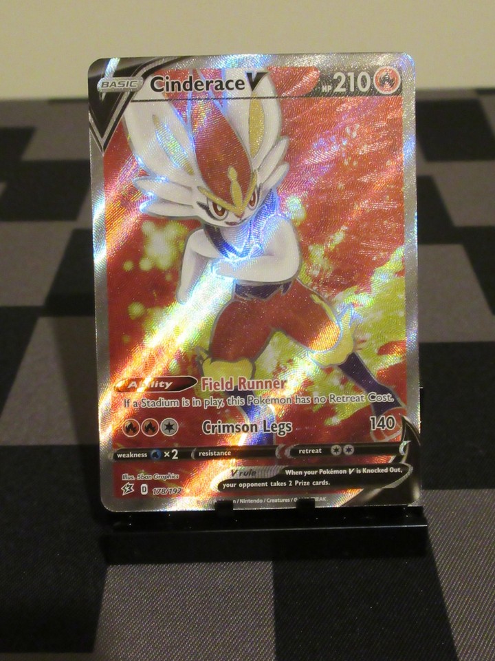 Pokemon TCG Cinderace V Ultra Rare Rebel Clash 178/192 Mint/NM | eBay UK