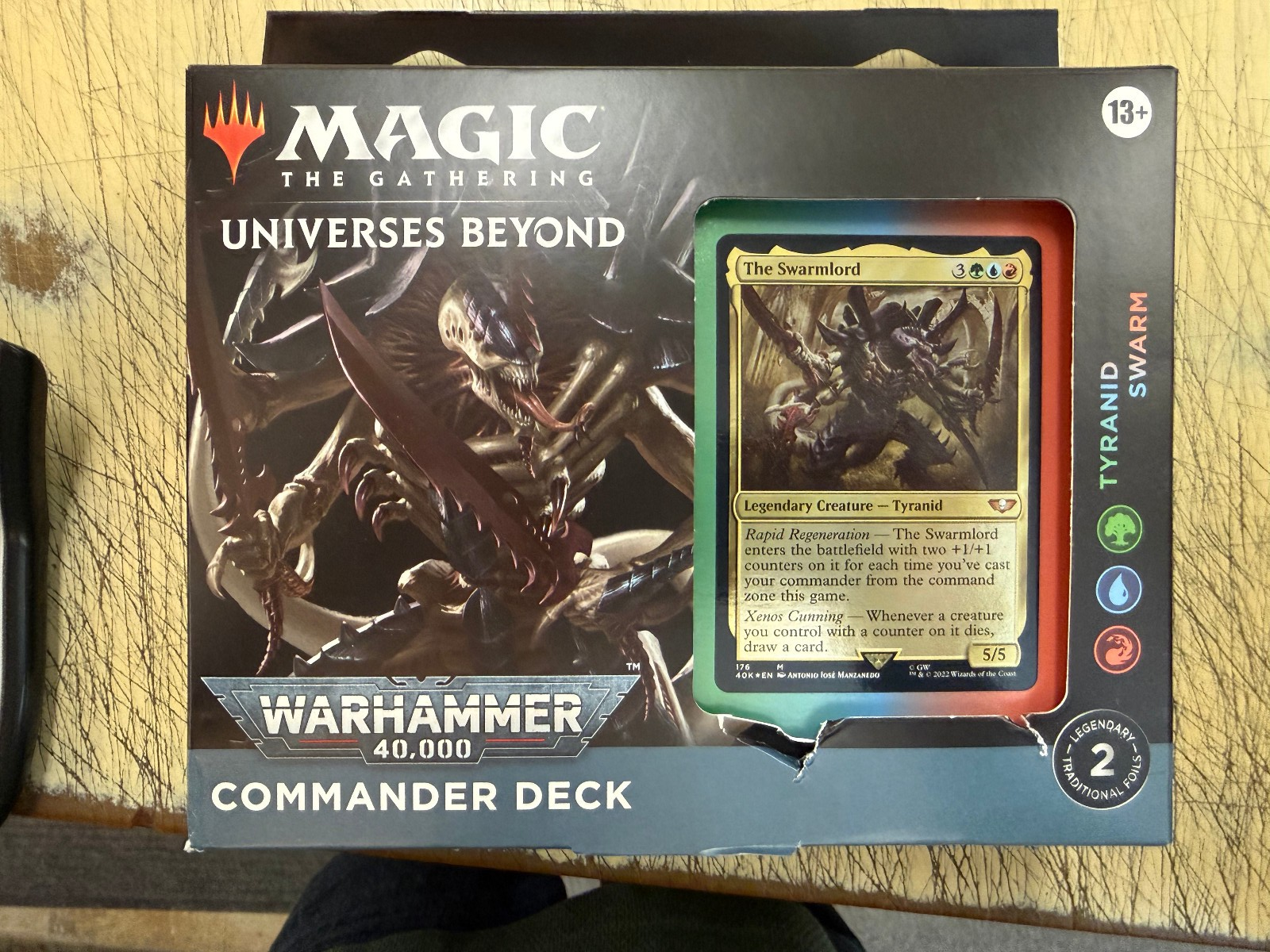 Magic the Gathering: Warhammer 40K Tyranid Swarm Box Dmg Commander Deck ...