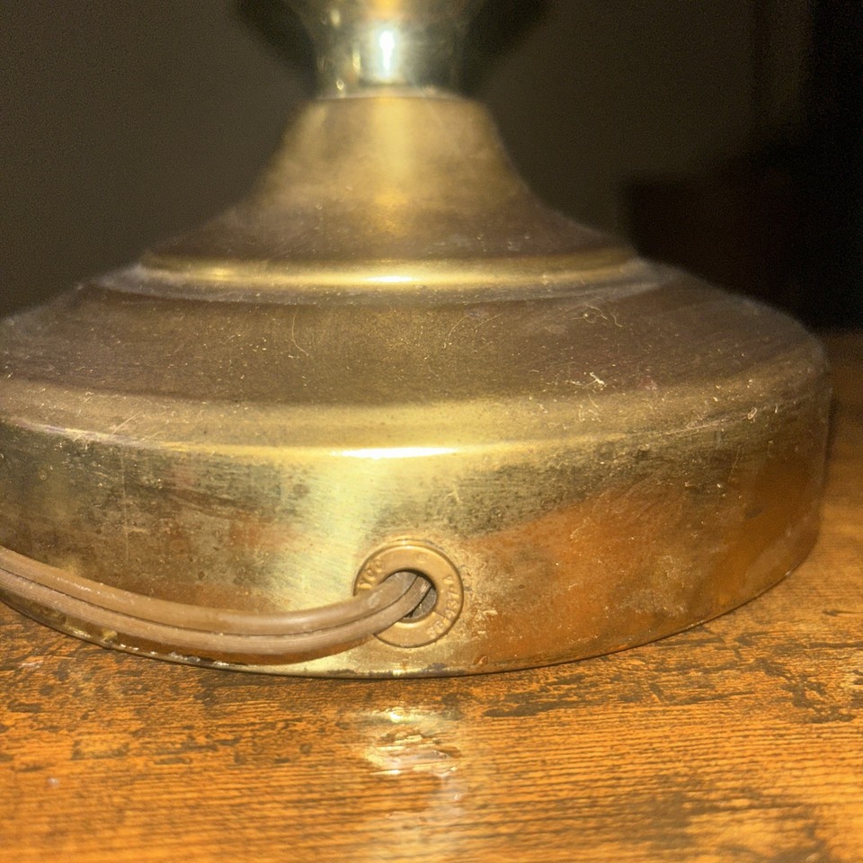 Vintage HEYCO Brass Desk Piano Lamp Works | eBay