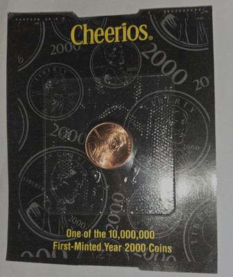 Cheerios Penny 2000 Sealed Package US Philadelphia Mint Lincoln Cent ...