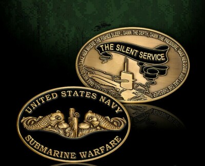 NAVY SUBMARINE WARFARE GOLD DOLPHINS OFFICER SILENT SERVICE CHALLENGE ...
