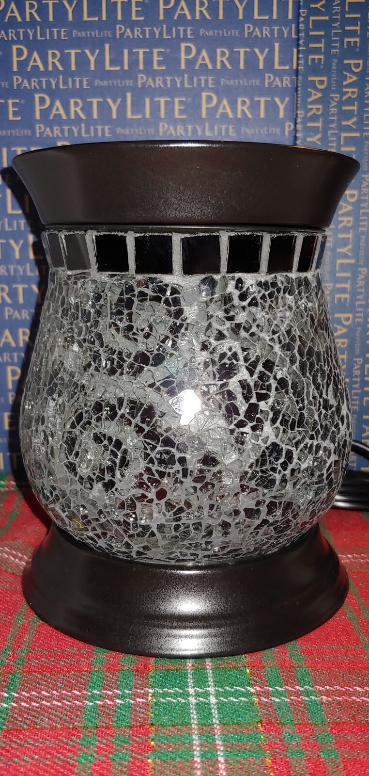 Retired PartyLite ScentGlow Warmer Amaretto Swirl In Box | eBay