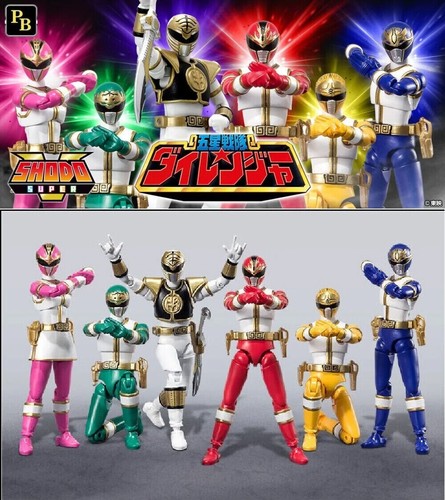 Bandai Power Rangers Sentai Shodo Super Dairanger Kiva 6 Figures Full ...