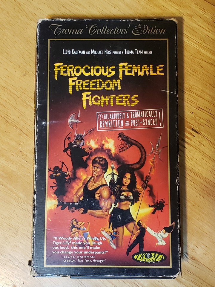 VHS: Ferocious Female Freedom Fighters: Troma: Collector's Edition ...