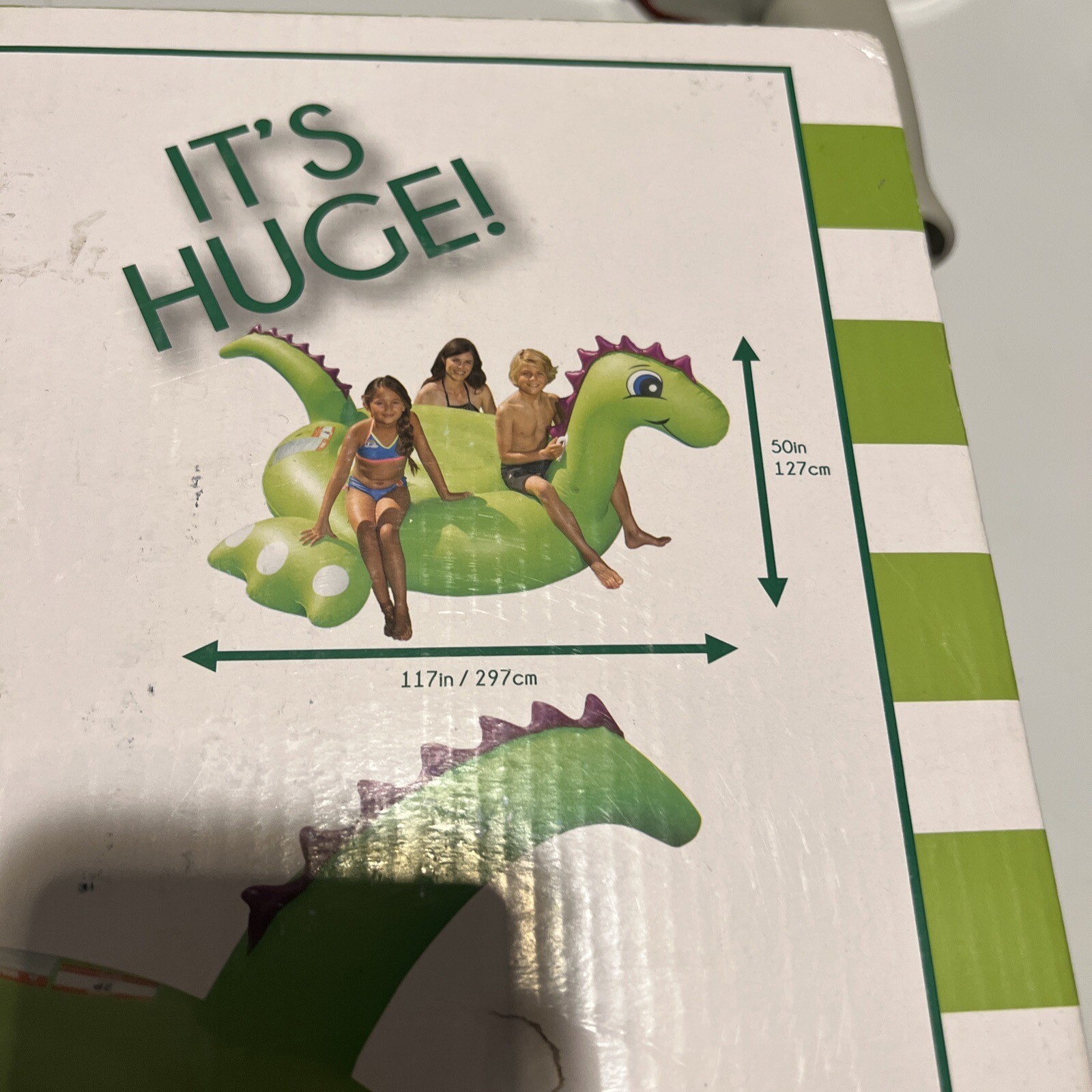 Sun+Pleasure+Inflatable+Mega+Dinosaur+Giant+Pool+Float+Lake+Toy+117 ...