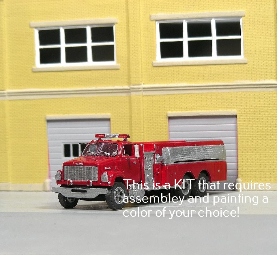 HO 1:87 Sylvan V-402 - 78-89 GMC Brigadier Hi Hood Tanker/Pumper Fire ...