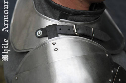 Combat Pauldrons Simple Gorget Medieval Armor SCA Armor LARP Armor ...