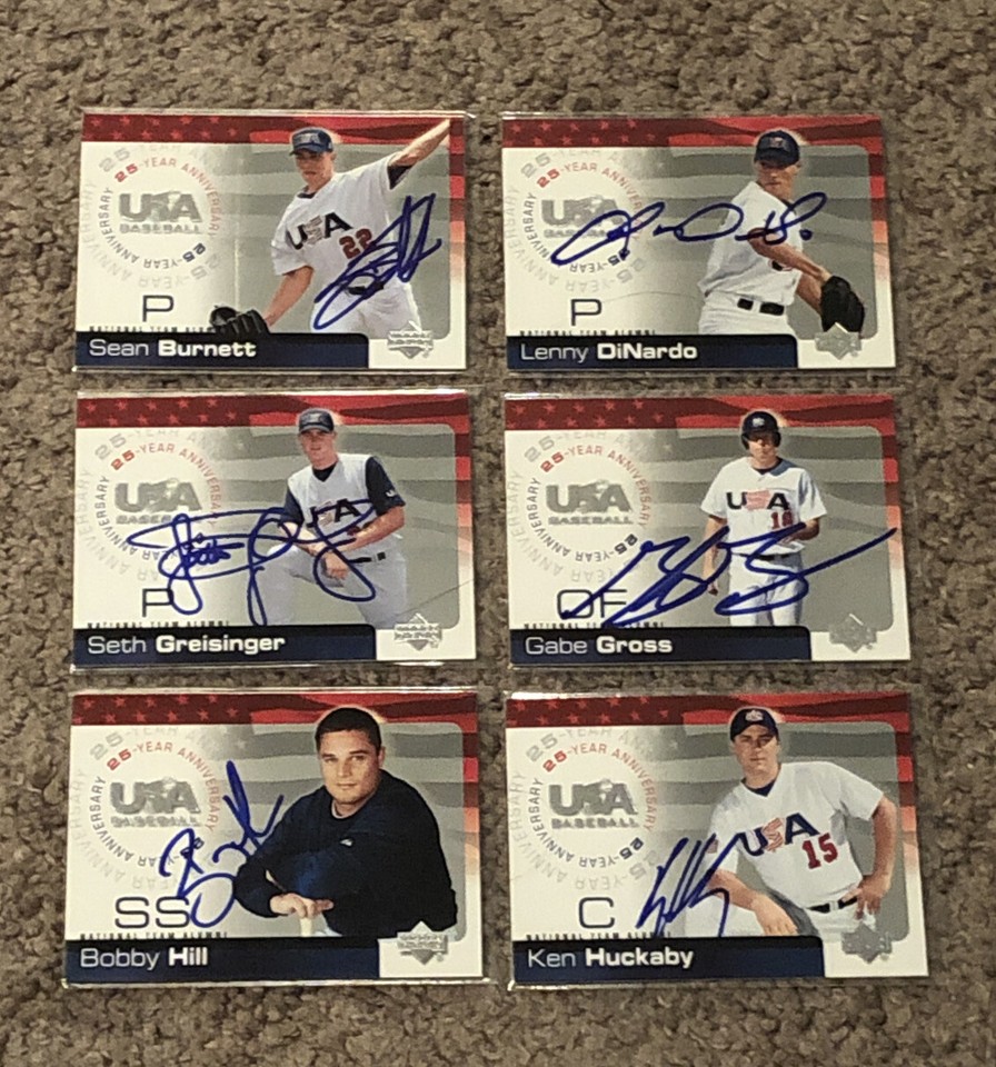 LOT OF (52) SIGNED AUTOGRAPHED TEAM USA BASEBALL CARDS WITH STARS! | eBay