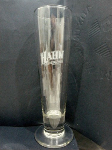 Hahn Premium Beer Glass vgc (8 1/4" x 2 5/8") - 4 glasses available | eBay