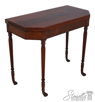 64396EC: BAKER Colonial Williamsburg Mahogany Game Table | eBay