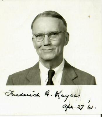 RARE! "Ultra-Violet Ray Pioneer" Dr Frederick Keyes Hand Signed 2X2.5 B ...