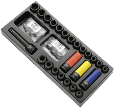 Britool Expert 24 Piece 1/2in Drive Impact Socket Set in a Modular Tray ...