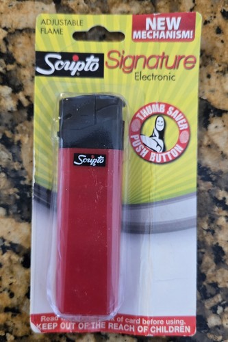 SCRIPTO SIGNATURE ELECTRONIC LIGHTER RED new | eBay
