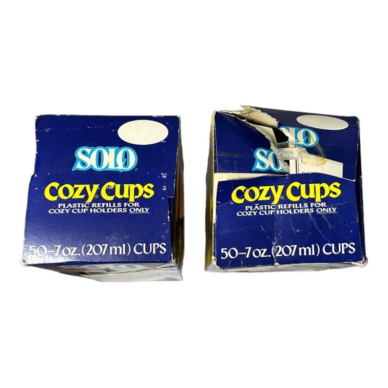 SOLO COZY CUPS Vintage Blue Plastic Refills 98 Cups 7 OZ | eBay