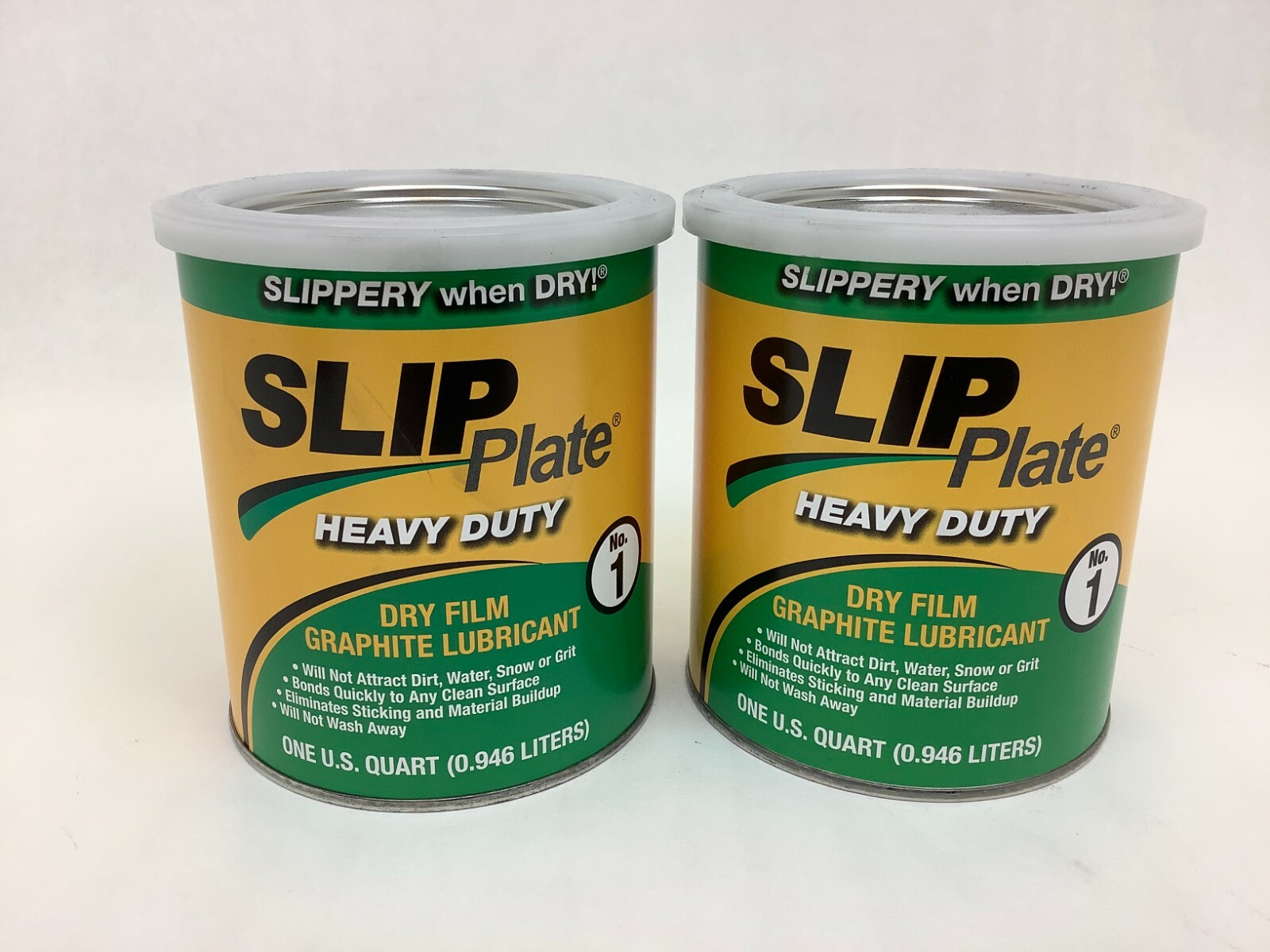 2 Pack of 1qt Cans of SLIP Plate - Dry Film Graphite Lubricant Reduce ...