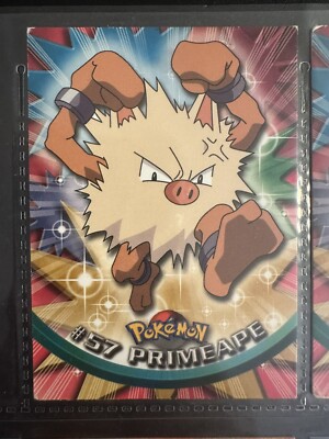 Pokemon Topps TV Animation Edition 1999 Black Logo #57 Primeape | eBay