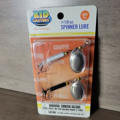 Kid Casters 2x 1/8 Oz. SPINNER LURE!! 1/32oz Children’s Fishing Lures ...