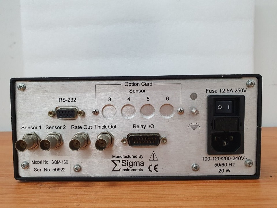 Sigma Instruments SQM-160 Rate/Thickness Monitor | eBay