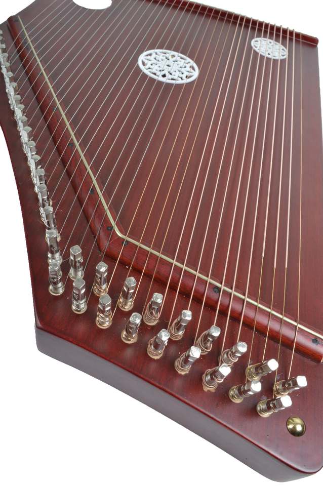 Swarmandal For Meditation with Bag 36 Strings Surmandal Tuning Spanner ...