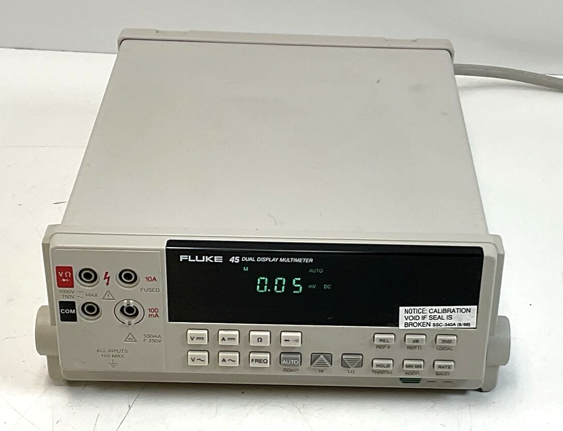 FLUKE 45 Dual Display Multimeter DMM 4.5 Digit - TESTED | eBay