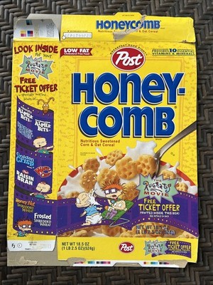 1999 Post Honeycomb cereal box - Nickelodeon The RUGRATS Free Movie ...