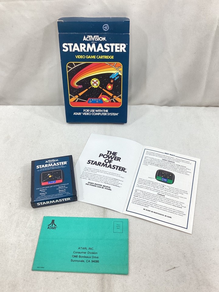 1982 Activision Atari 2600 Star Master Video Game Boxed Working ...