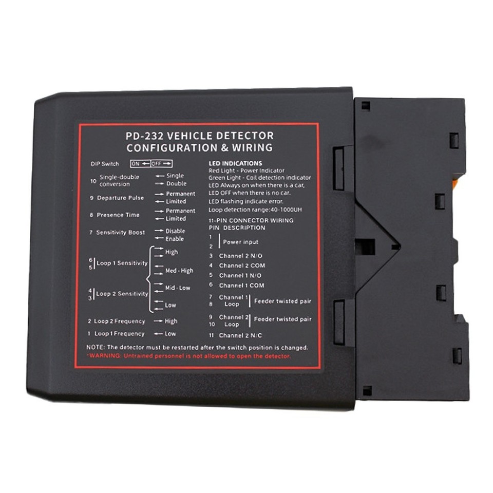 Dual Channel Vehicle Loop Detector Sensor PD232 for Parking Gate Systems | eBay UK