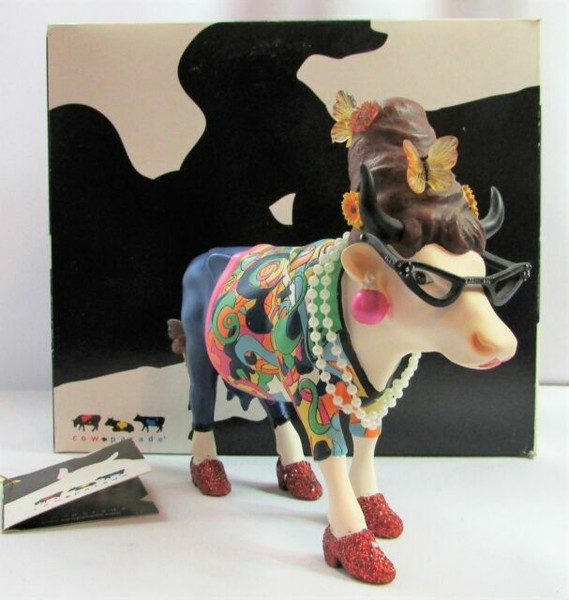 Cow Parade Beehive Bovine Figurine #9142 Retired 2002 Westland for sale ...