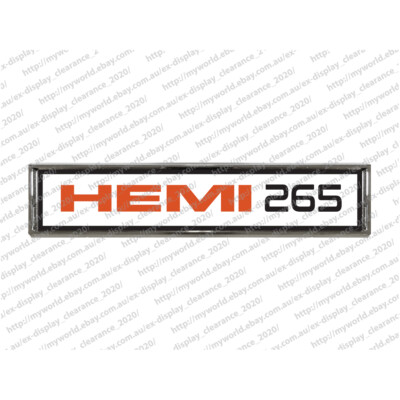 #4524 BADGE TO SUIT CHRYSLER DODGE HEMI 265 CHROME CAR EMBLEM | eBay ...