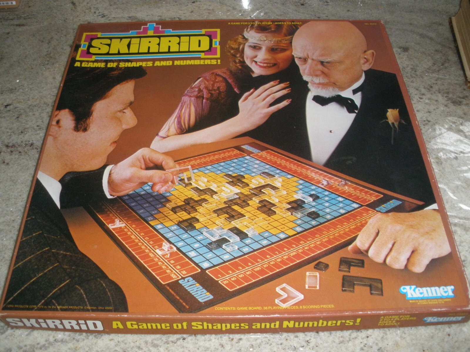 SKIRRID GAME OF SHAPES AND NUMBERS KENNER 1979 COMPLETE (NO ...