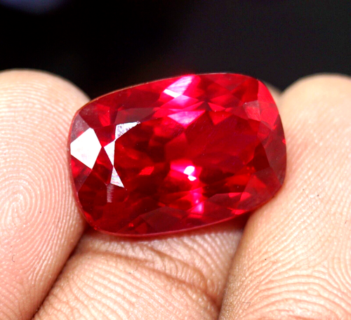 Burmese Certified Natural Red Ruby 23.95 Ct Flawless Cushion Cut Loose ...