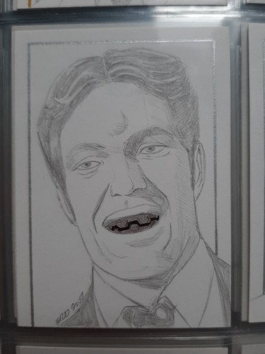 JAMES BOND 007 "JAWS" HAND DRAWN SKETCH CARD PSC ACEO ART - RICHARD ...
