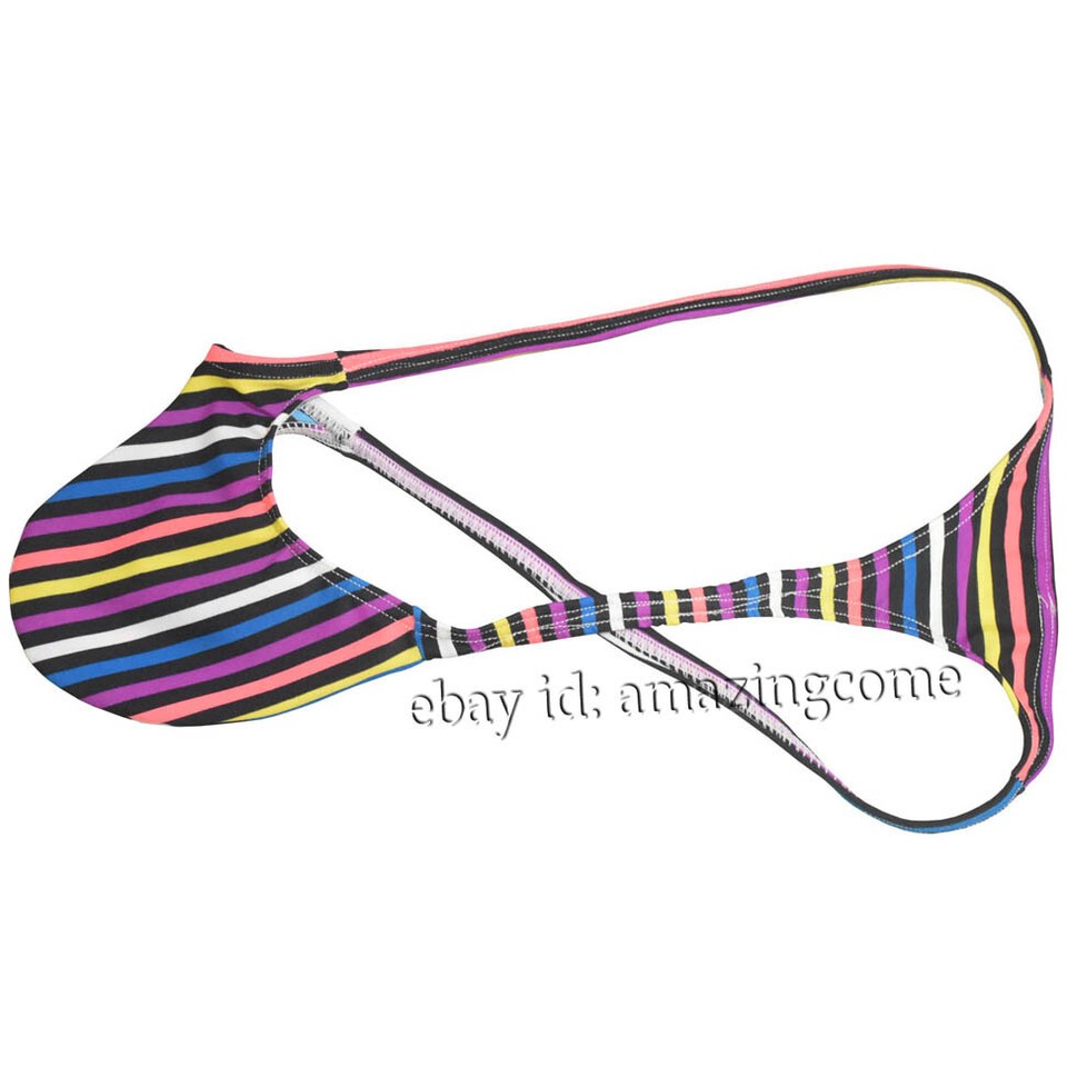 Mens String Thong Contoured Pouch Underwear Male Posing Micro Thong ...