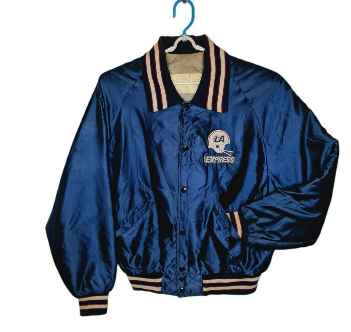 Rare Vintage 80s LA Express USFL Football Satin Jacke… - Gem