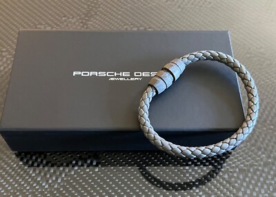 Genuine Porsche Design Grooves 2.0 Bracelet Bold Carbon Fiber Asphalt ...