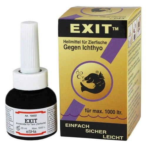 EXIT Gegen Ichthyo 20ml für 1000 Liter Heilmittel für Max. 1000 Liter ...