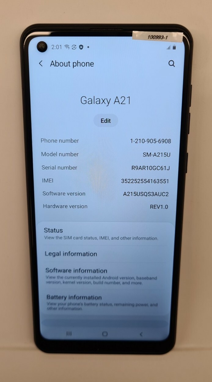 Samsung Galaxy A21 SM-A215U 32GB Black (Boost Mobile) (Single SIM ...