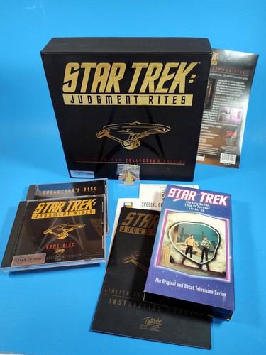 1995 PC Star Trek: Judgement Rites Limited CD-ROM Collector's Edition ...