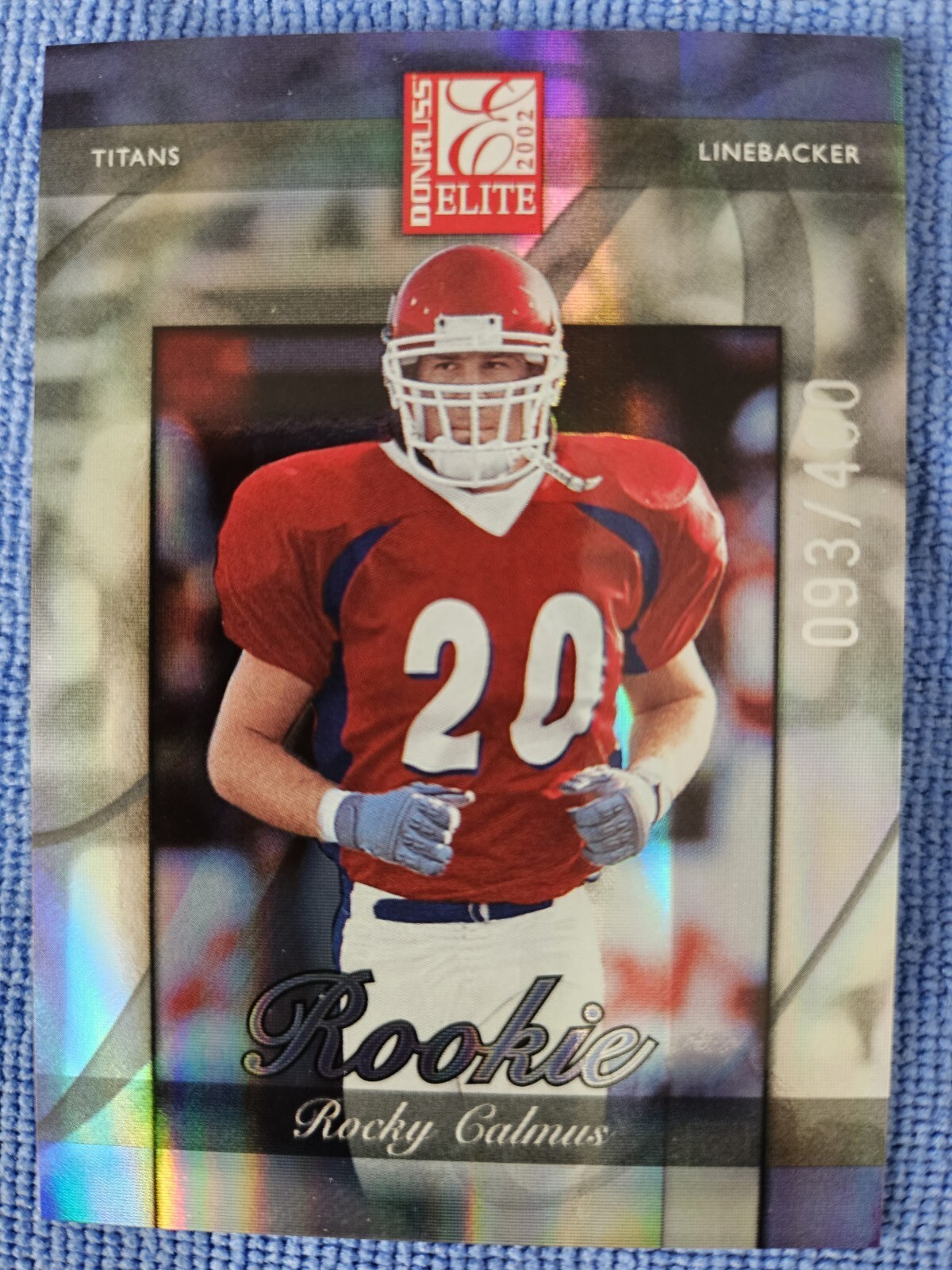 2002 Donruss Elite Football Card #187 Rocky Calmus Rookie /400 | eBay