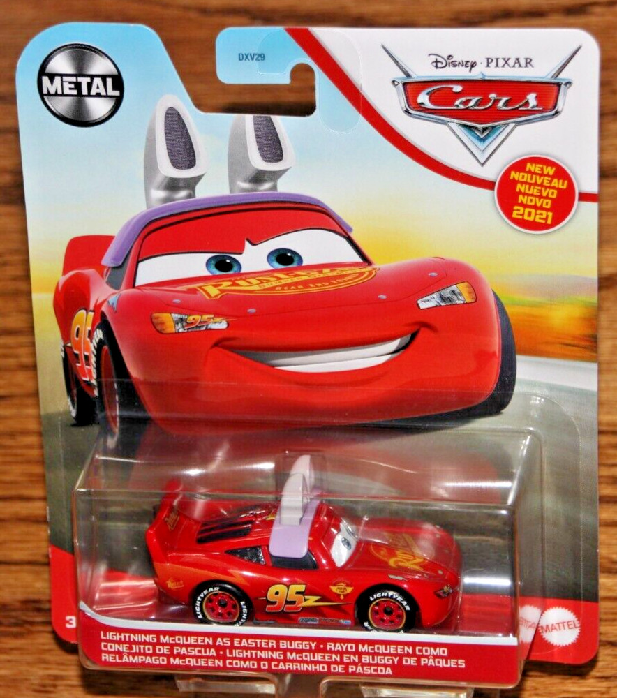 Disney Pixar Cars Lightning McQueen As Easter Buggy Mattel Diecast ...
