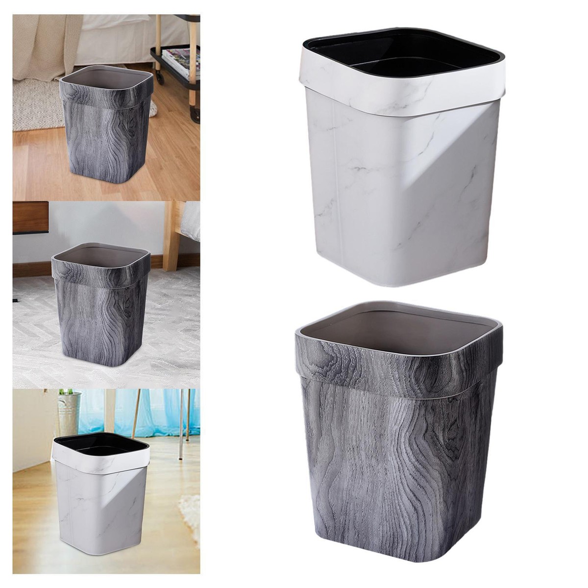 Small Square Trash Can With Lid Rubbermaid® RCP2664GRAY Square